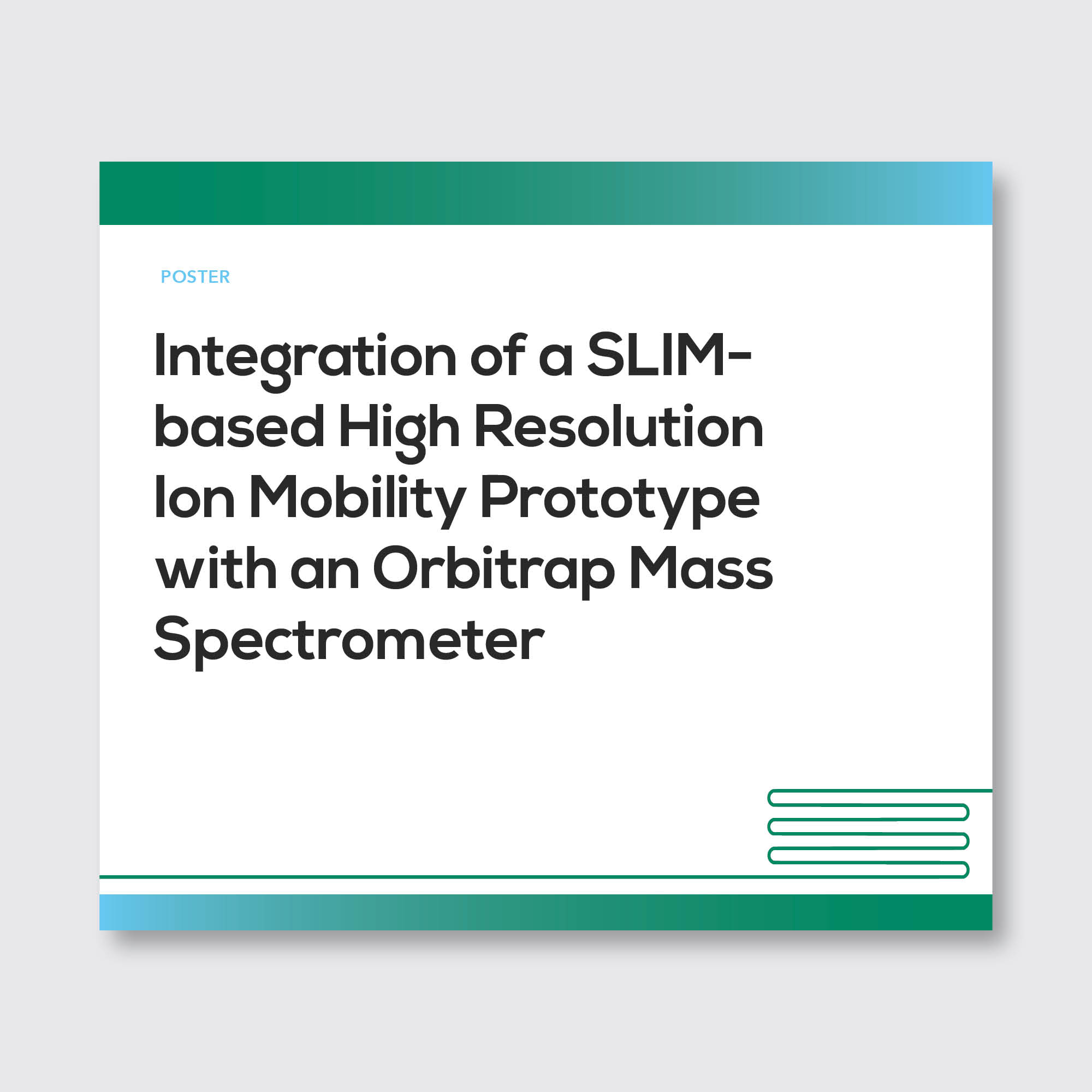 Integration Of A Slim Based High Resolution Ion Mobility Prototype With